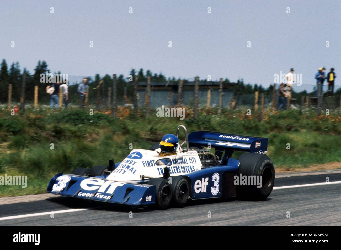 Ronnie Peterson (SWE) Tyrrell P34 was the first retirement of the race ...