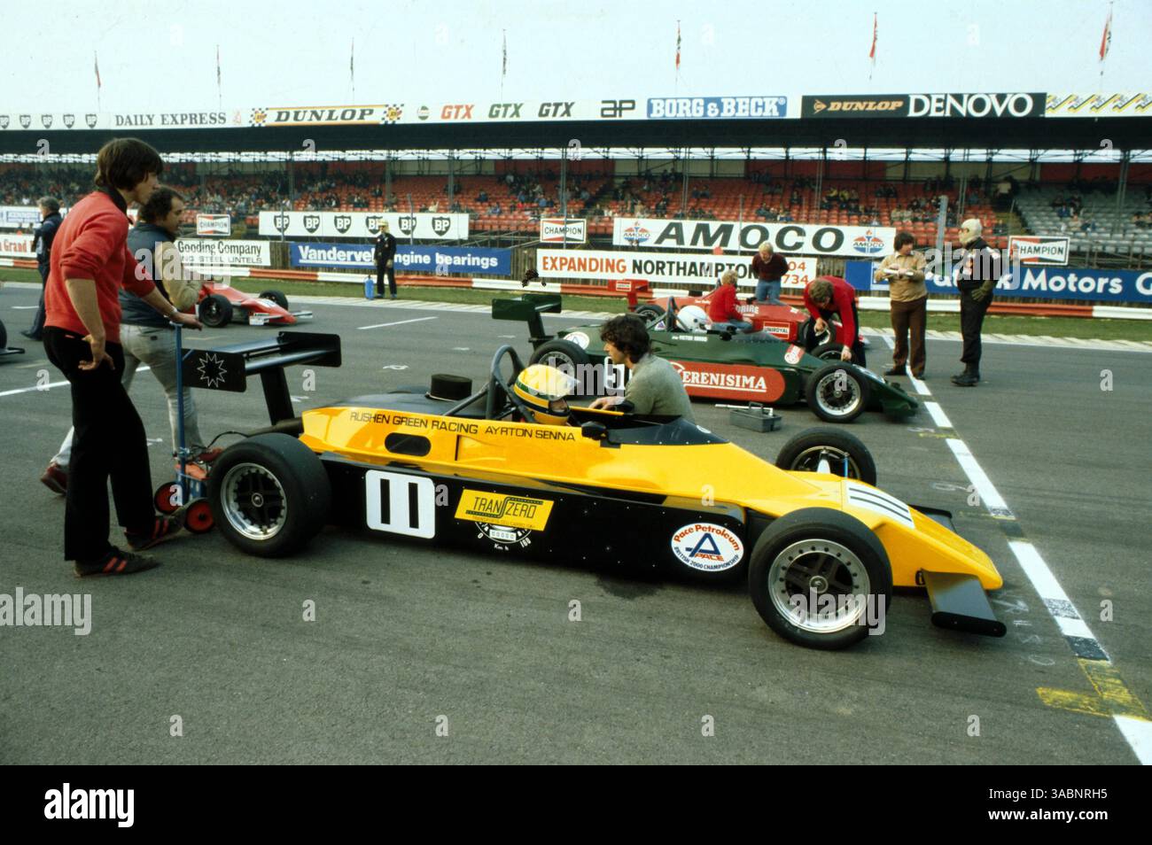 Ayrton Senna (BRA) Rushen Green Racing Van Diemen RF82, who won each of ...