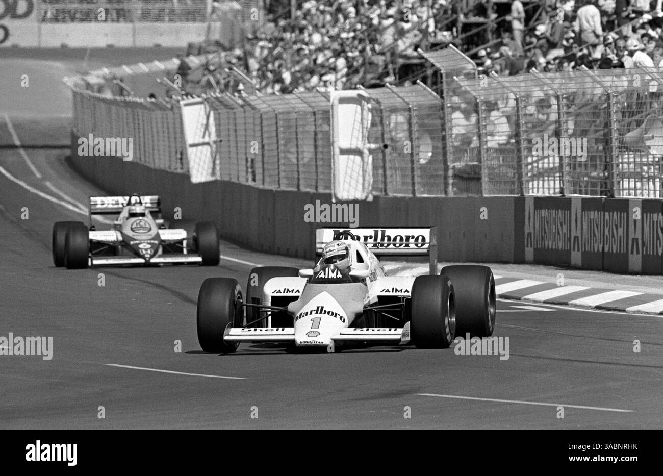 Nikki Lauda (AUT) McLaren MP4/2B competed in his last Grand Prix but ...