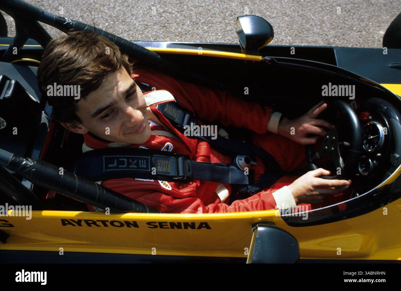 A promotional shot for Ayrton Senna (BRA) in the Rushen Green Racing Van Diemen RF82..British ...