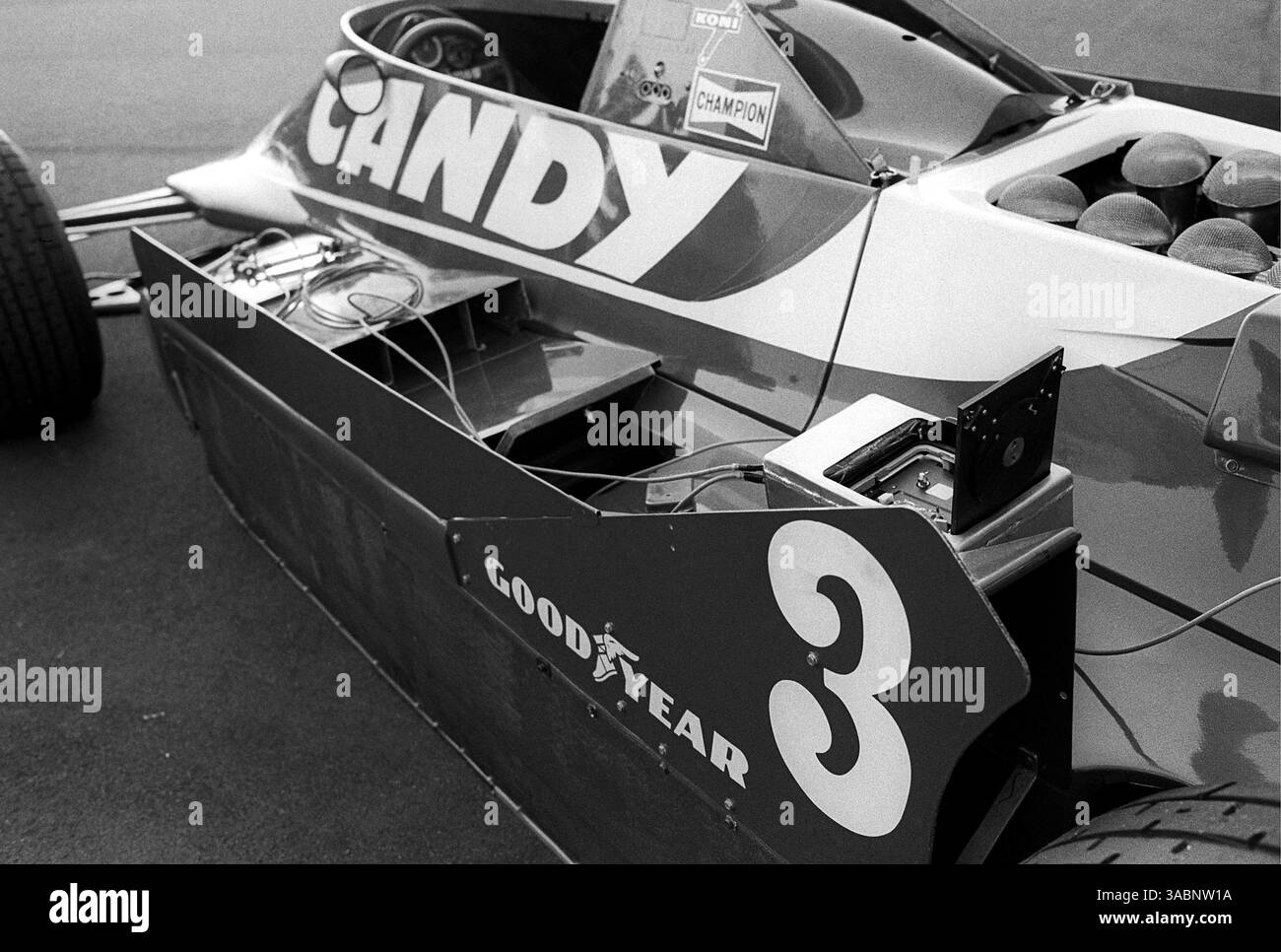 The data logging equipment stored onboard the Tyrrell 009. The system ...