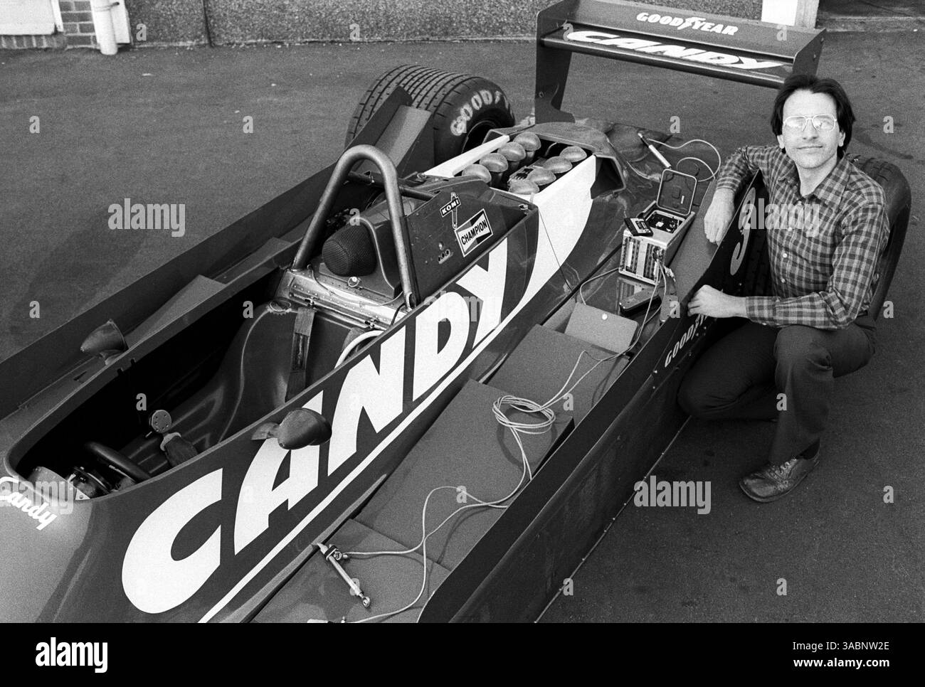 Karl Kempf (USA) beside the data logging equipment stored onboard the ...