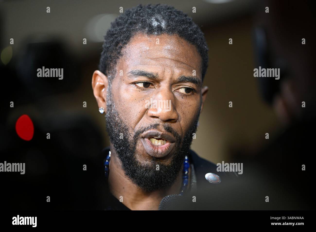New York City Public Advocate Jumaane Williams speaks to members of the ...