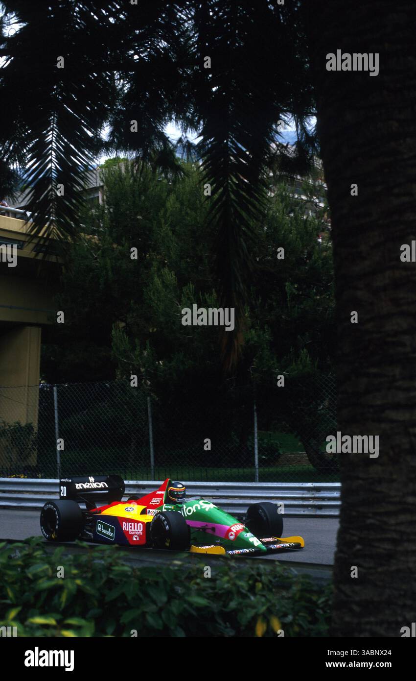 Thierry Boutsen (BEL) Benetton B187, DNF...Monaco Grand Prix, Monte ...