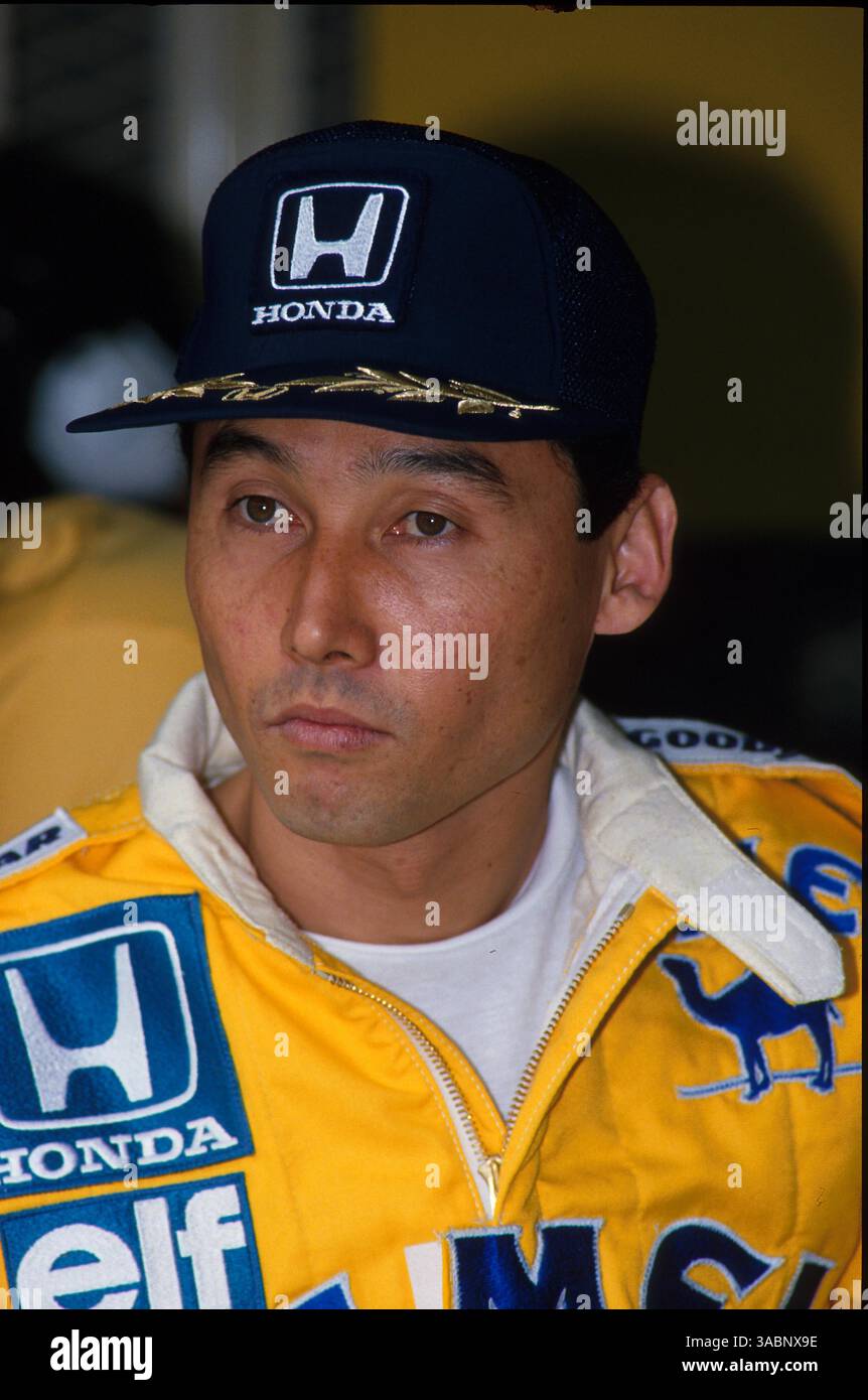 Satoru Nakajima (JPN).Formula One World Championship 1987 (Credit Image: ©Sutton Motorsports ...