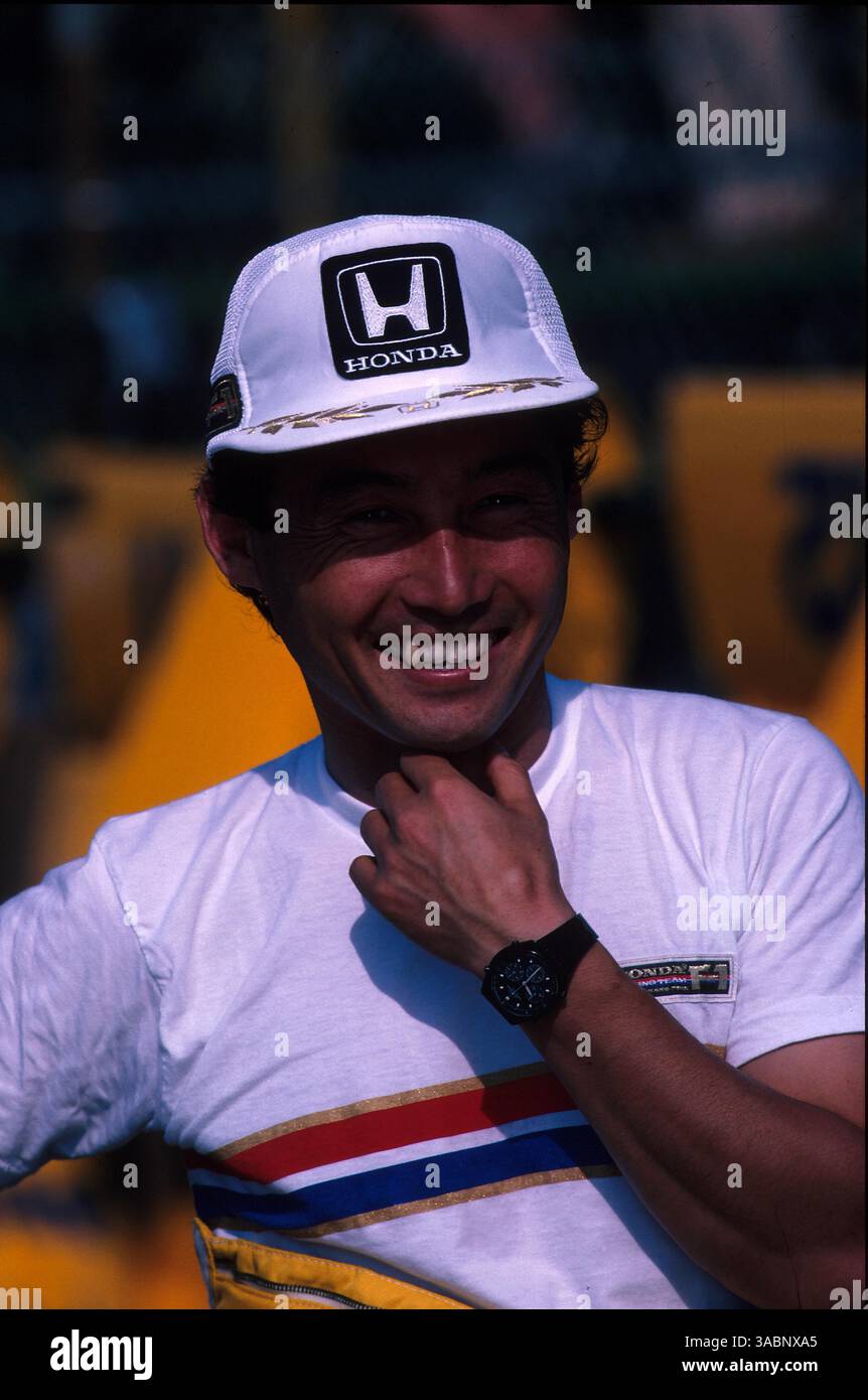 Satoru Nakajima (JPN).Formula One World Championship 1987 (Credit Image: ©Sutton Motorsports ...