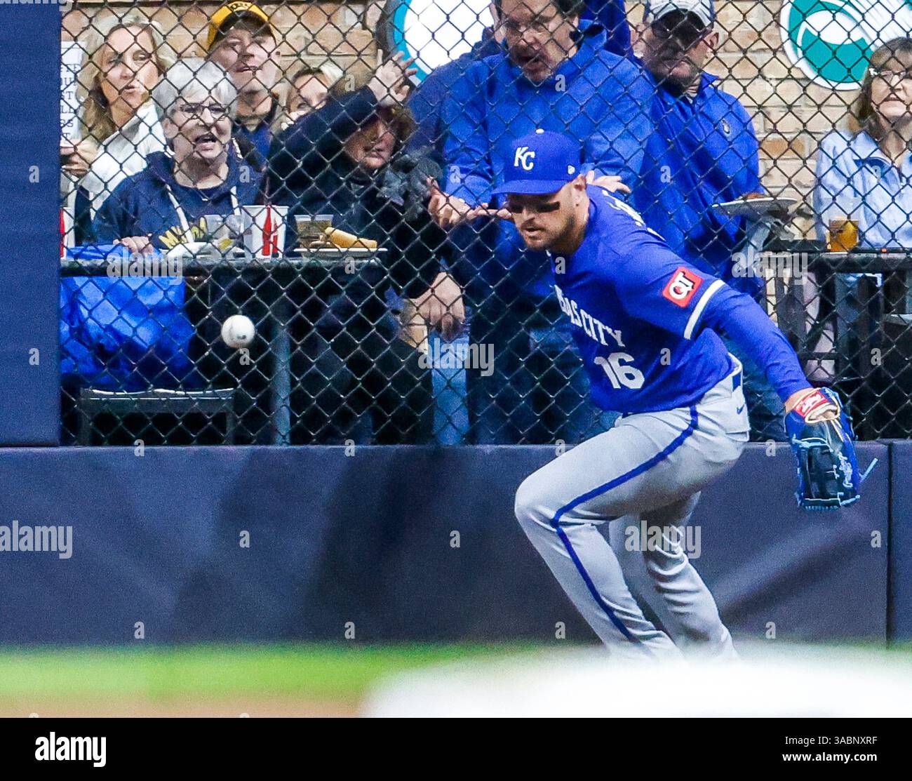 Milwaukee, United States. 02nd Apr, 2025. Kansas City Royals outfielder ...