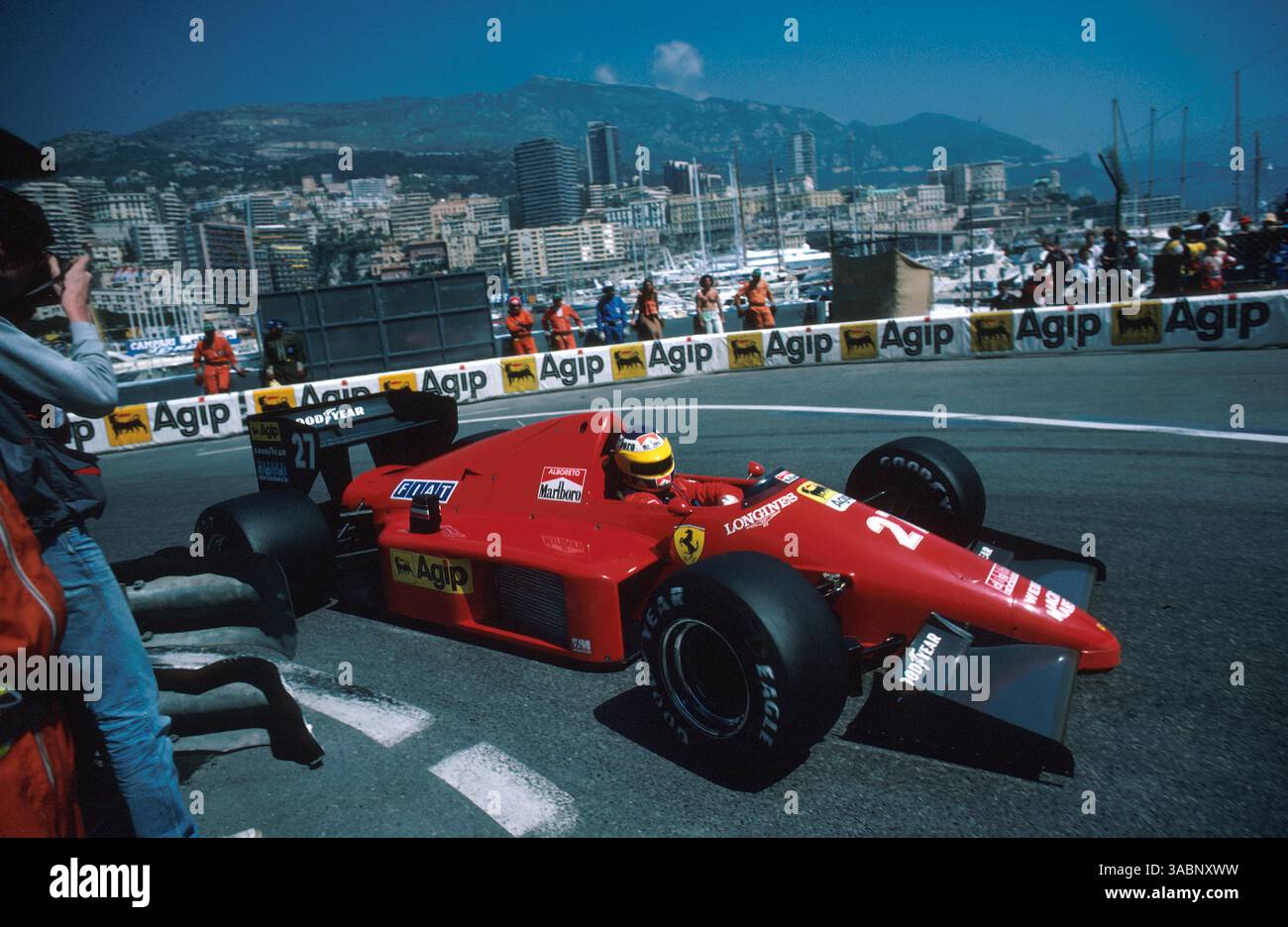 Michele Alboreto (ITA) Ferrari F186, DNF..Monaco Grand Prix, Monte ...