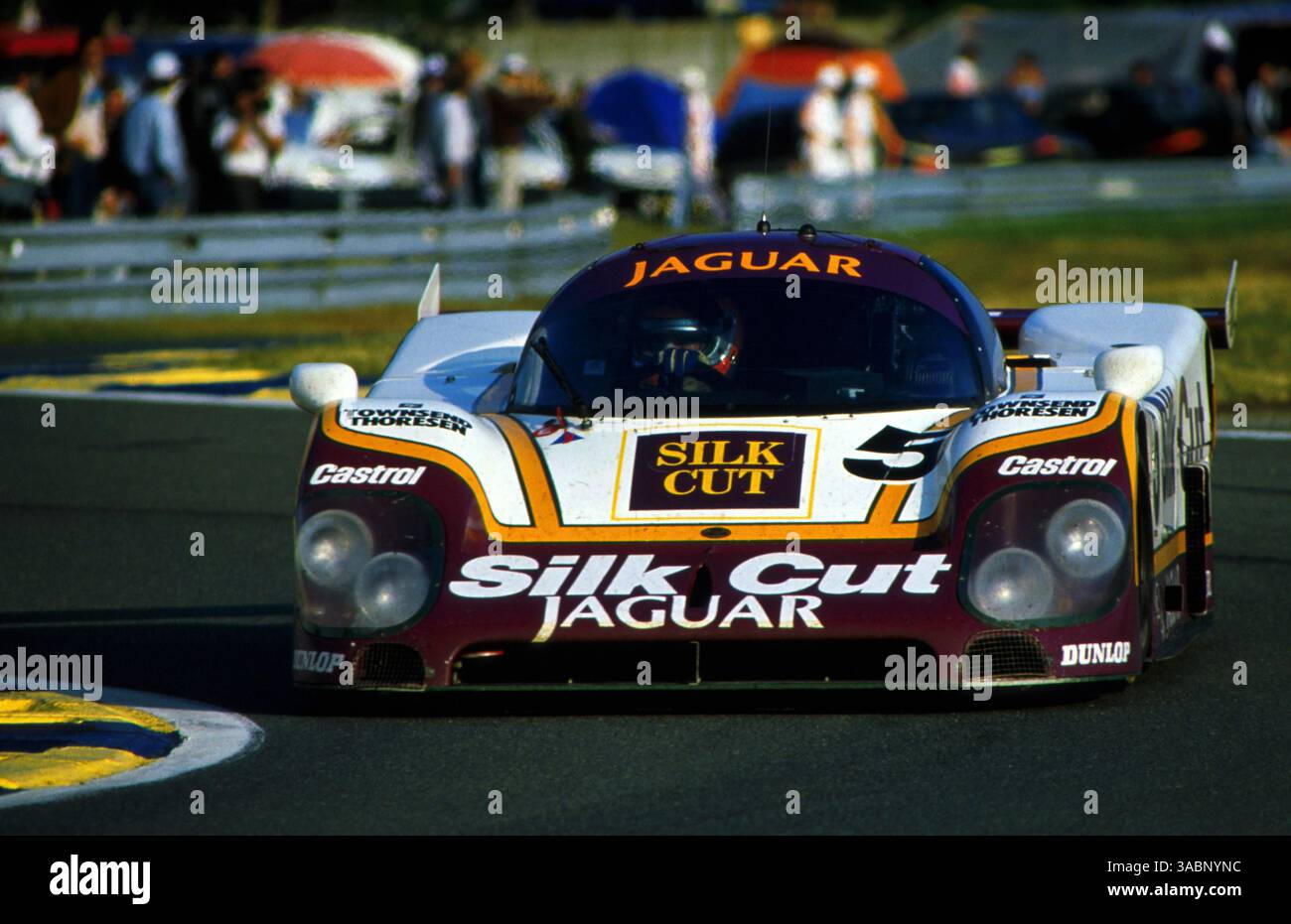 The Silk Cut Jaguar XJR-8 LM.of Jan Lammers (NED), John Watson (GBR) and Win Percy (GBR)..Le ...