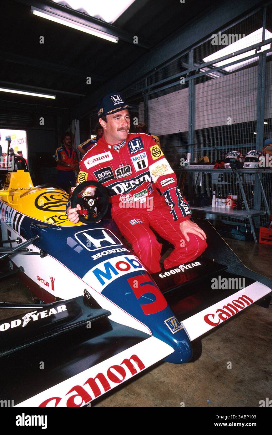 Nigel Mansell (GBR).Formula One World Championship 1987 (Credit Image ...