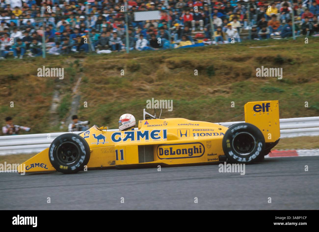 Satoru Nakajima (JPN) Lotus 99Tac..Japanese Grand Prix, Suzuka, 1st November 1987 (Credit Image ...