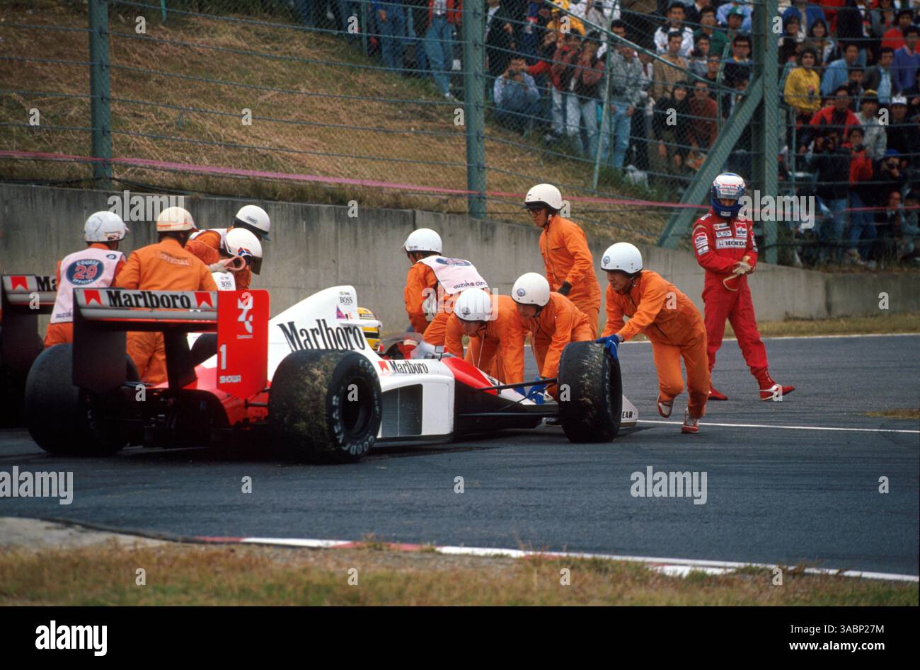 Alain prost ayrton senna 1989 japan hi-res stock photography and images ...