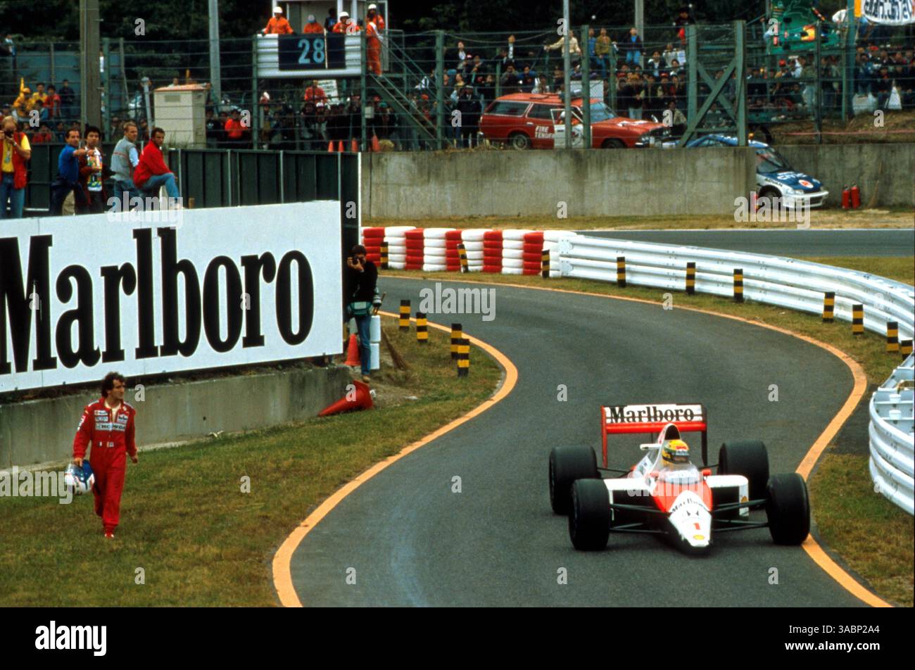 Alain prost ayrton senna 1989 japan hi-res stock photography and images ...