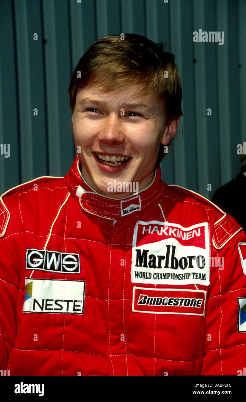Mika Hakkinen (FIN) finished second in the1988 British GM Vauxhall ...