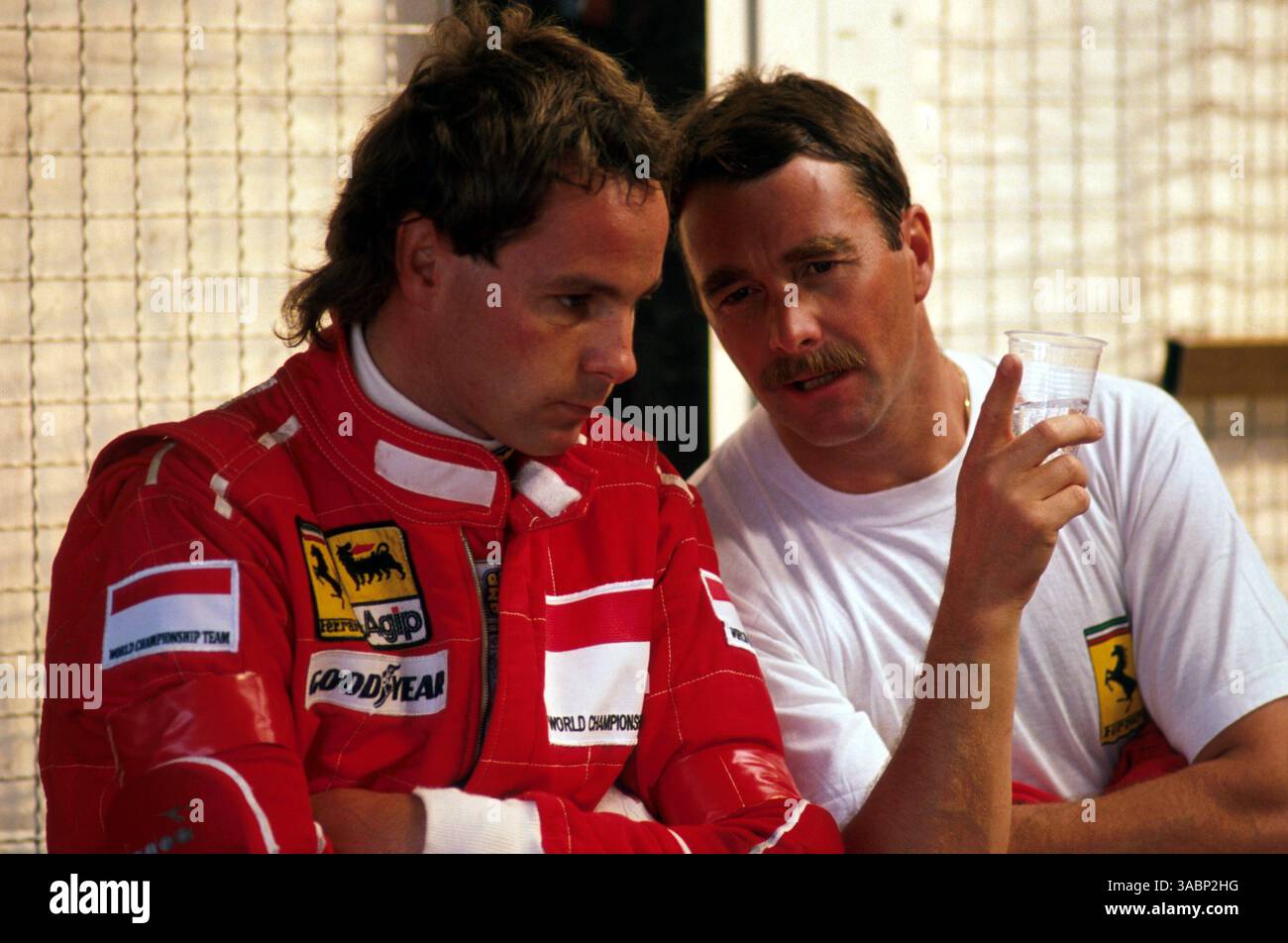 Gerhard Berger.Nigel Mansell.1989 (Credit Image: ©Sutton Motorsports/ZUMA Press Stock Photo - Alamy