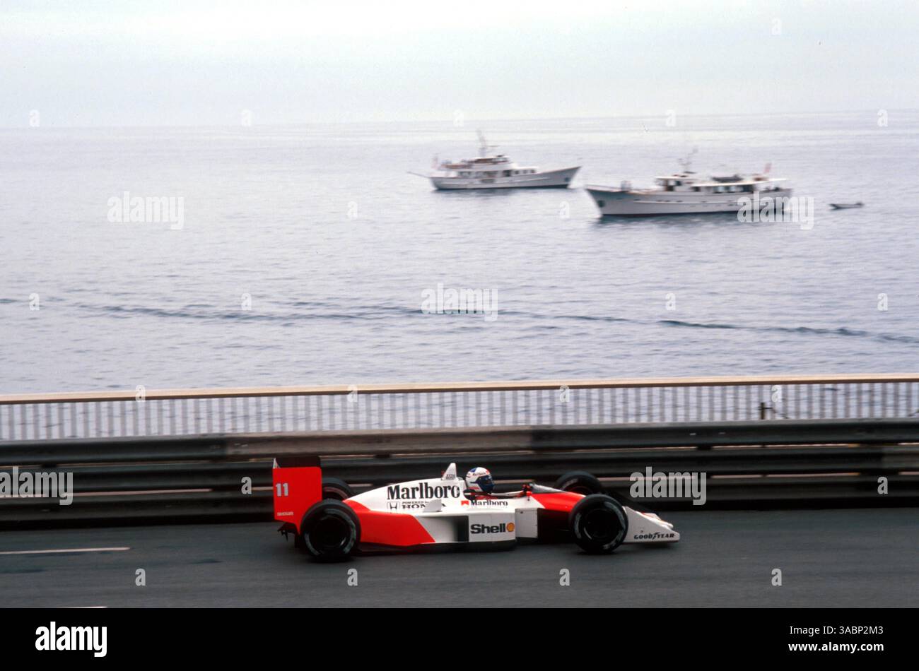 Race winner Alain Prost (FRA) McLaren MP4/4...Monaco Grand Prix, Monte ...