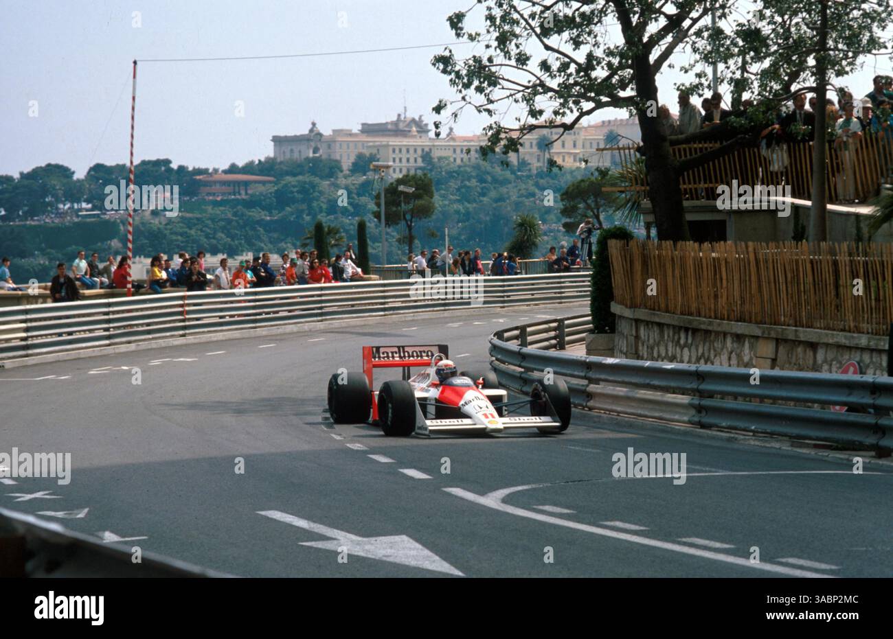 Race winner Alain Prost (FRA) McLaren MP4/4...Monaco Grand Prix, Monte ...