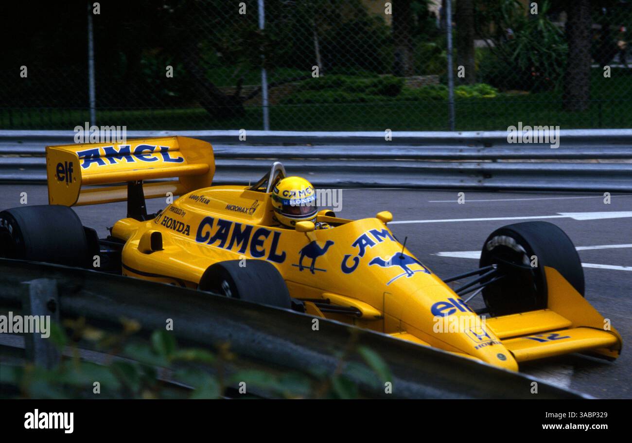 Race winner, Ayrton Senna (BRA) Lotus 99T..Monaco Grand Prix, Monte ...