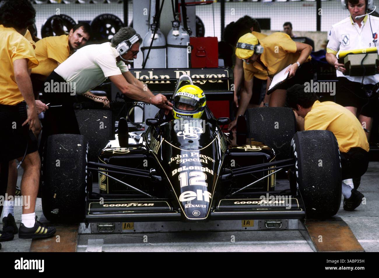 Ayrton Senna (BRA) Lotus 98T. .1986 Formula One World Championship ...