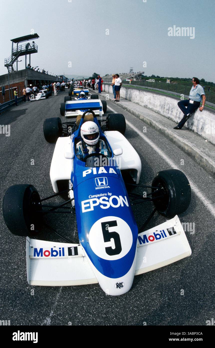 Satoru Nakajima (JPN) Ralt RT20 in the pits..1986 International Formula ...