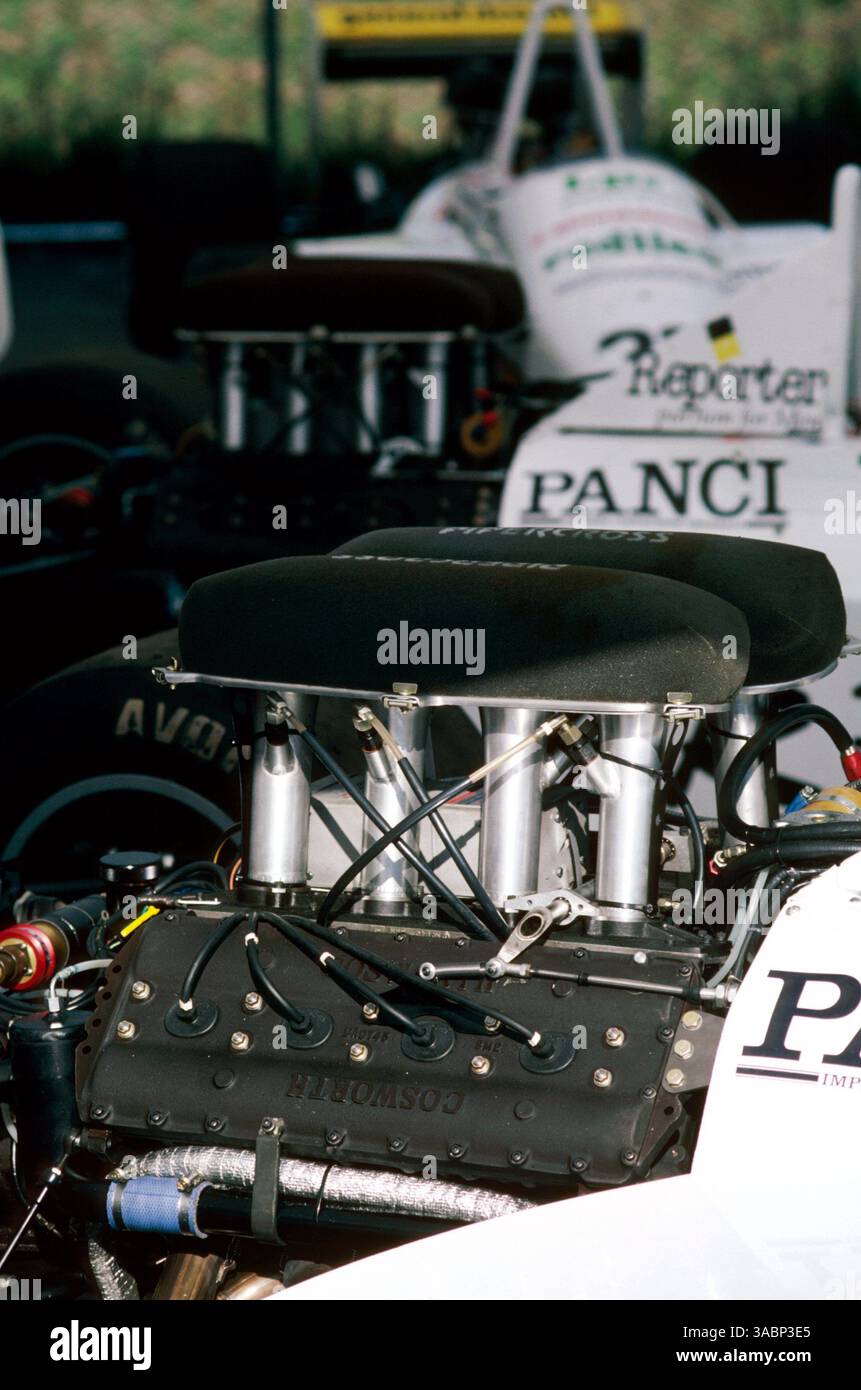 The Ford Cosworth DFV engine had a near monopoly on the field..1987 ...