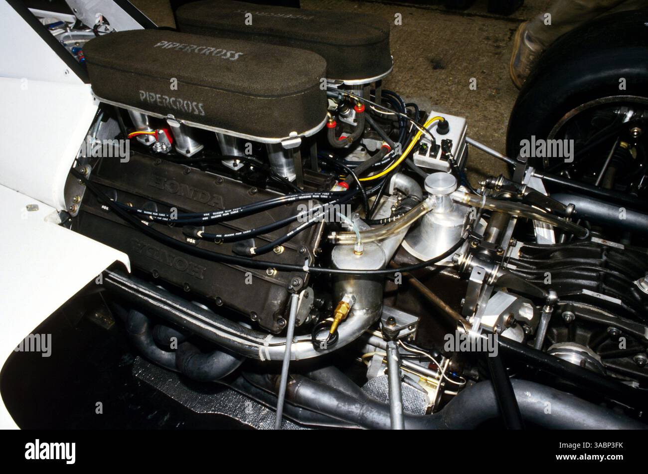 The John Judd tuned Honda V8 engine exclusively powering the Ralt team..1986 International ...