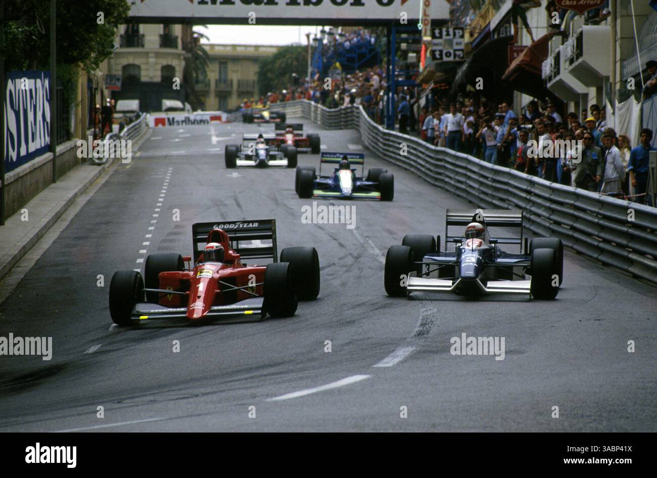 Alain Prost (FRA) Ferrari 641 laps Satoru Nakajima (JPN) Tyrrell ...