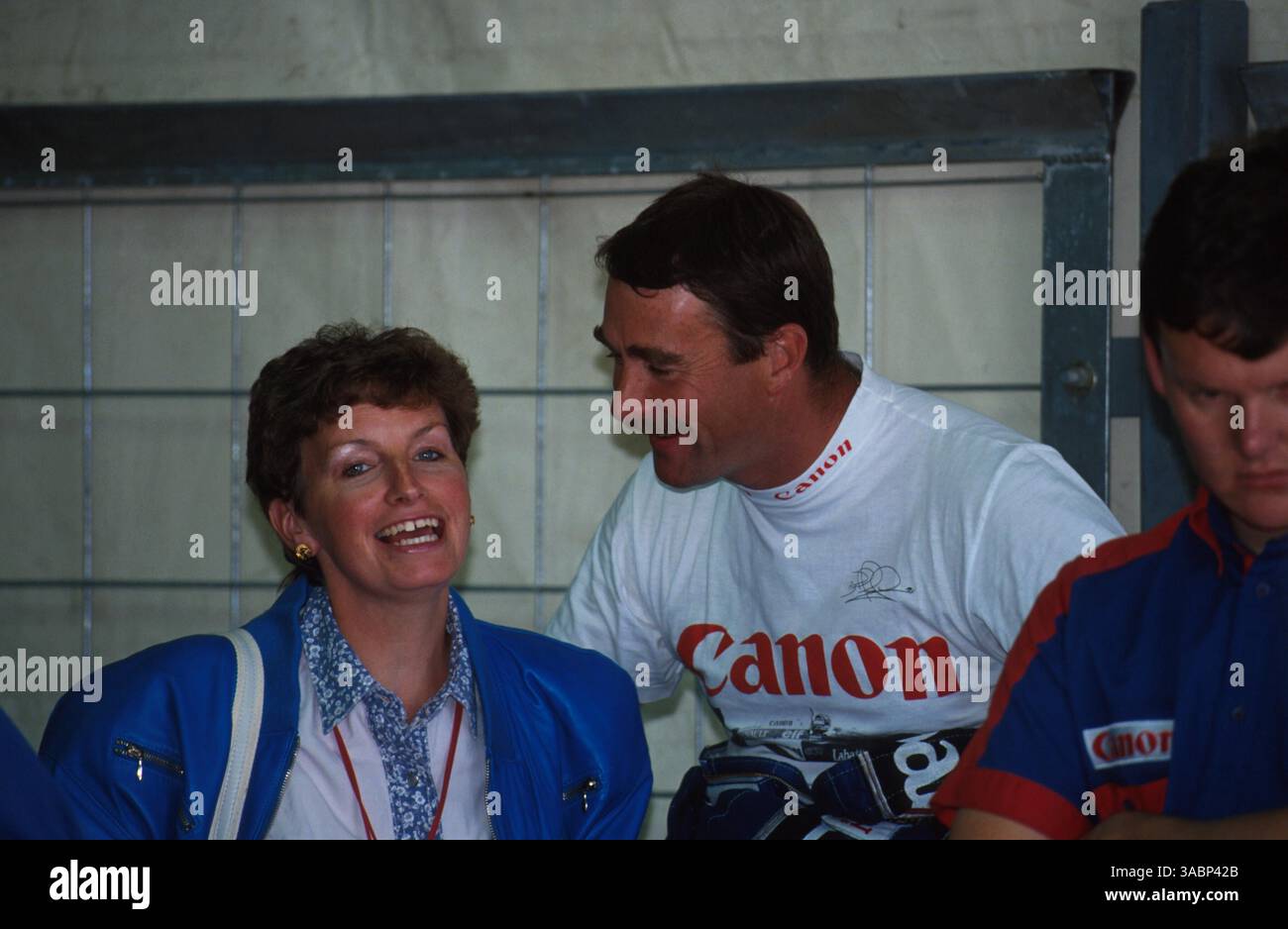 Nigel Mansell and his wife Rosanne..Australian Grand Prix, Adelaide, 3 November 1991 (Credit ...