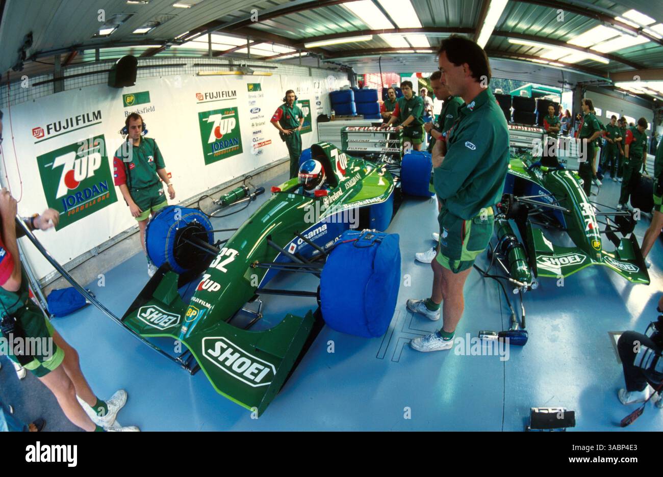 Michael Schumacher (GER) Jordan 191. Failed to finish his first Grand ...