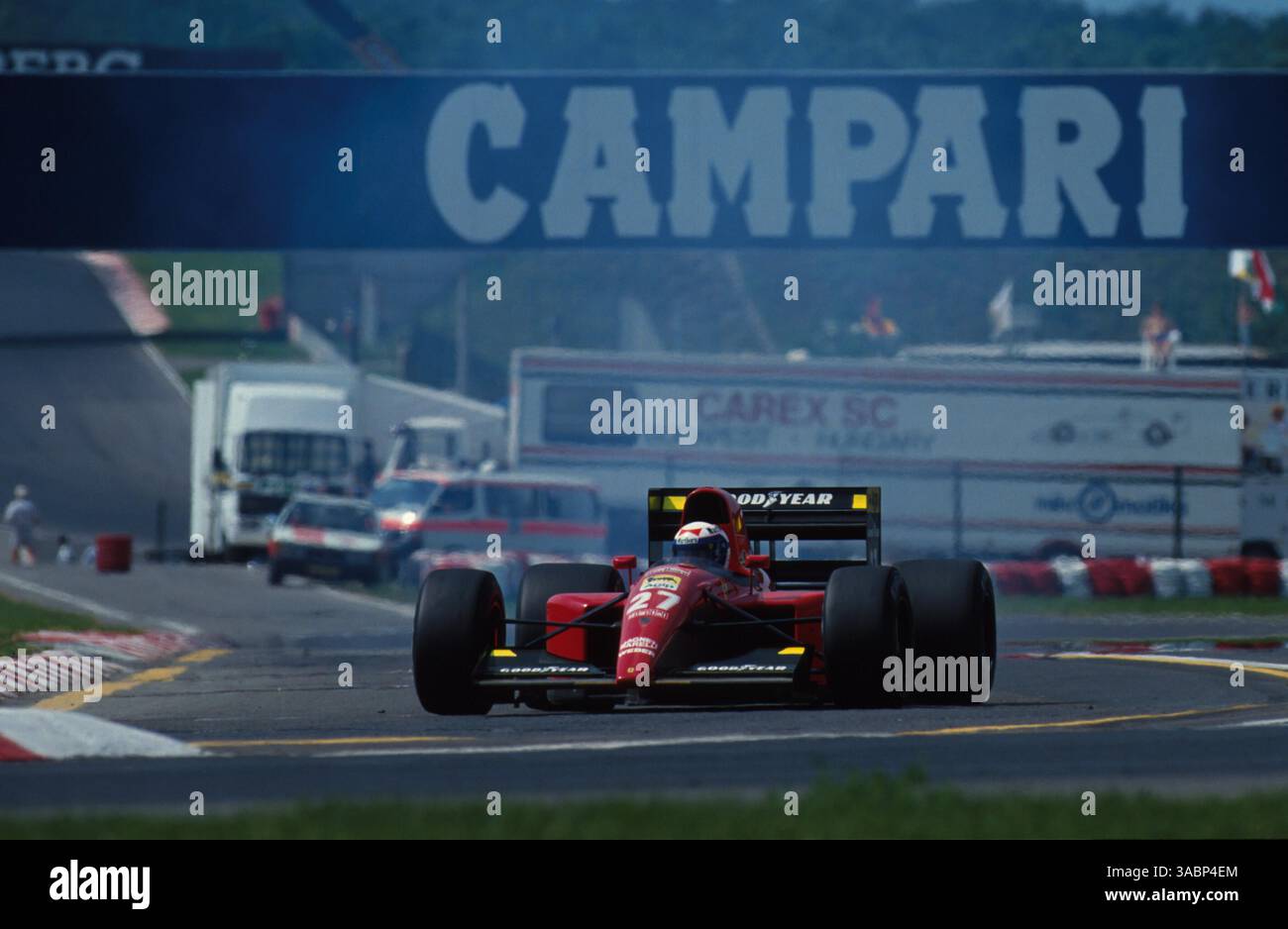 Alain Prost (FRA) Ferrari 643 retired with a blown engine...Hungarian ...