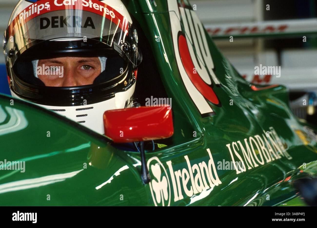 Michael Schumacher (GER) Jordan 191. Failed to finish his first Grand ...