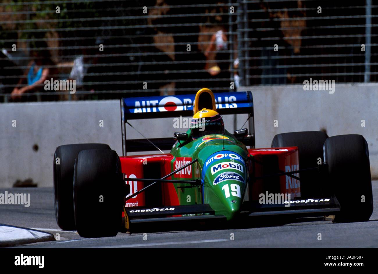 Roberto Moreno(BRA), Benetton B190, 7th place..Australian GP - Adelaide ...