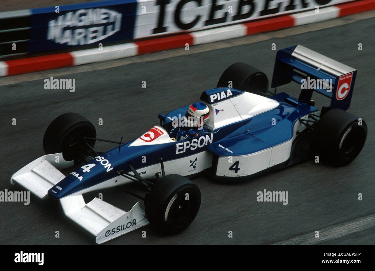 Jean Alesi (FRA) Tyrrell 019 drove stunningly to finish second on his ...