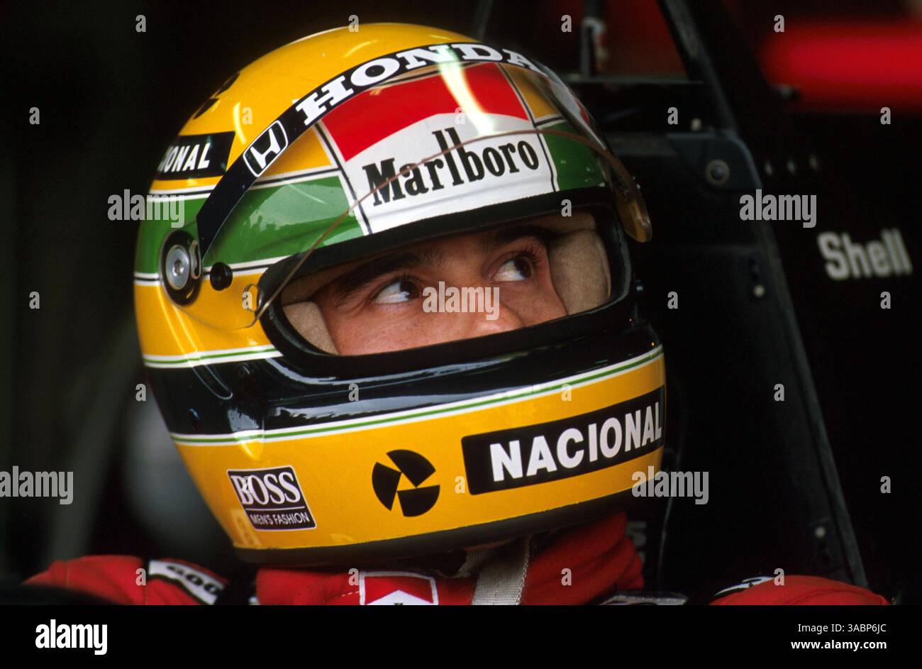 Ayrton Senna (BRA) McLaren MP4/5.Formula One World Championship 1989 (Credit Image: ©Sutton ...