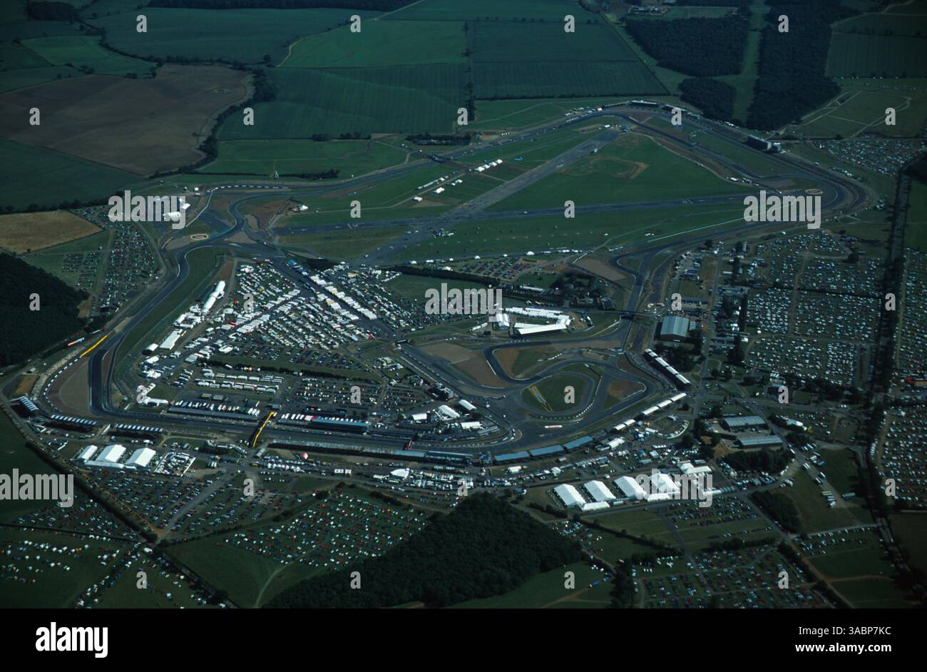 An aerial view of the Silverstone circuit...British Grand Prix ...