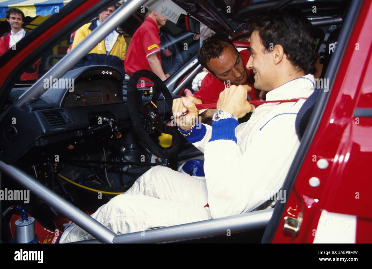 Jean Alesi (FRA) Alfa-Romeo 155.French Supertourisme Championship, Pau ...