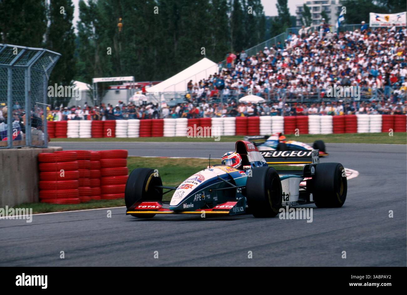 Rubens Barrichello (BRA), Jordan 195, 2nd Place...Canadian Grand Prix ...