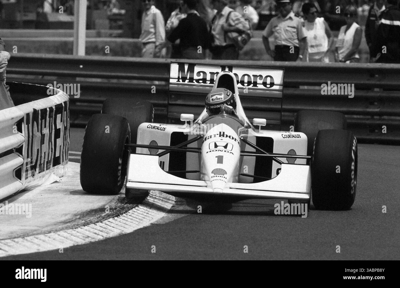 Ayrton Senna (BRA) McLaren MP4/6B, 1st place...Monaco Grand Prix, Monte ...
