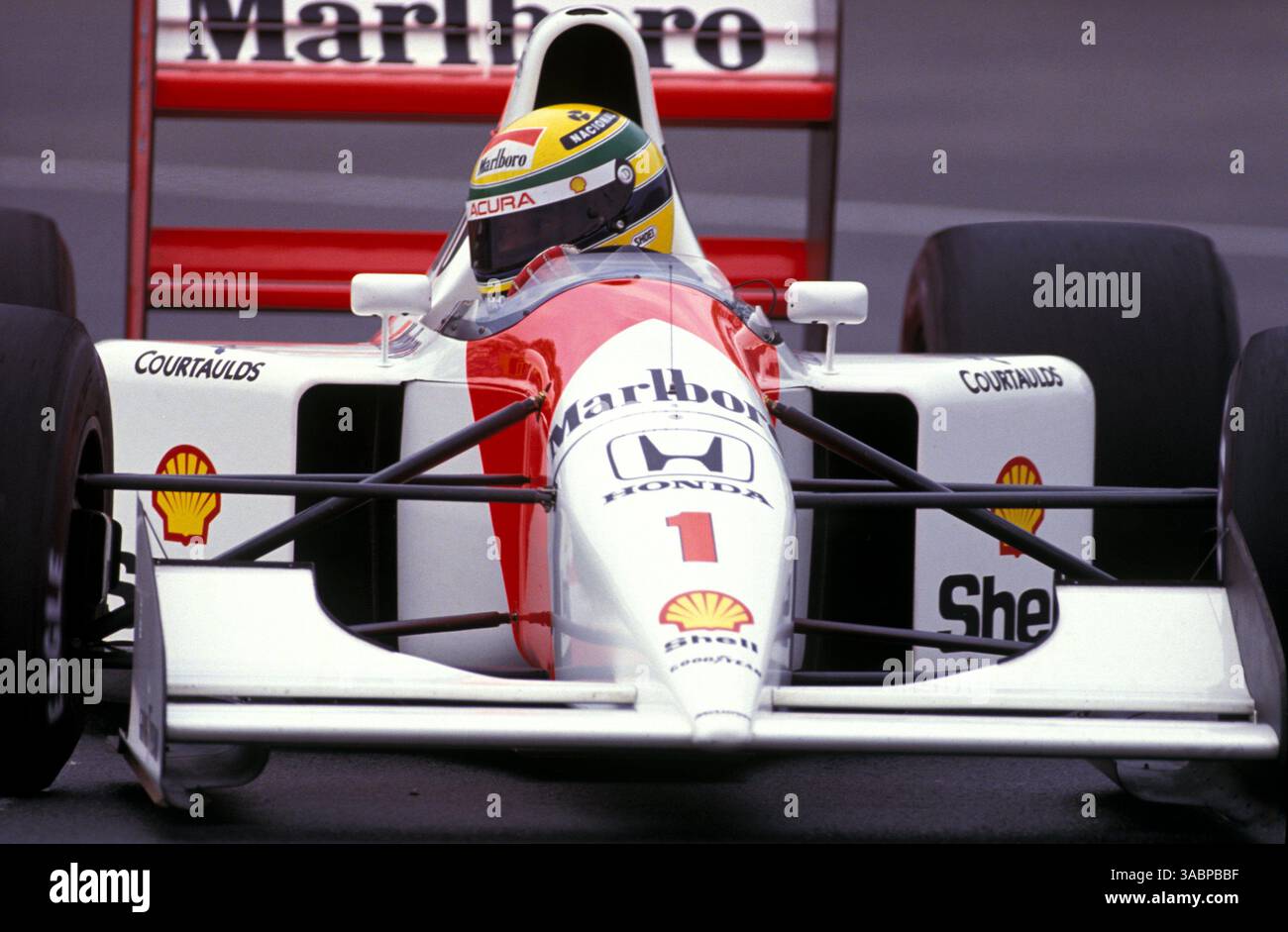 Ayrton Senna (BRA) McLaren Honda MP4/7A...Canadian Grand Prix, Montreal ...