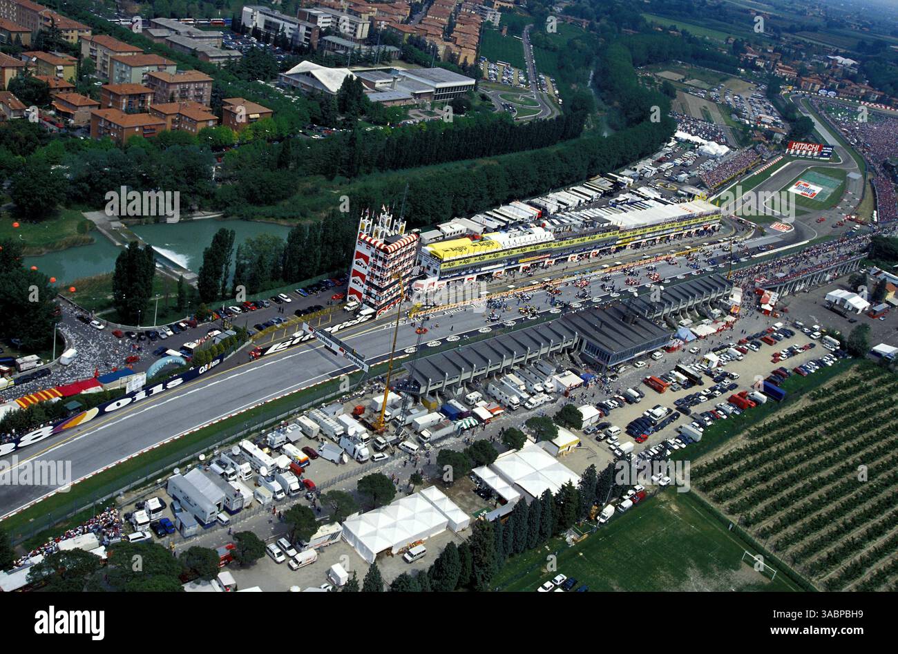 The cars line up on the grid before the race...Formula One World ...