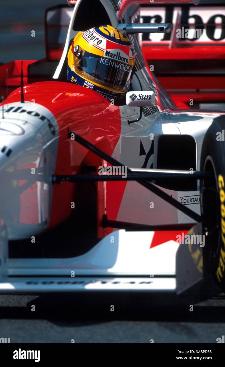 Mark Blundell (GBR) McLaren MP4/10B finished fifth. ..Formula One ...