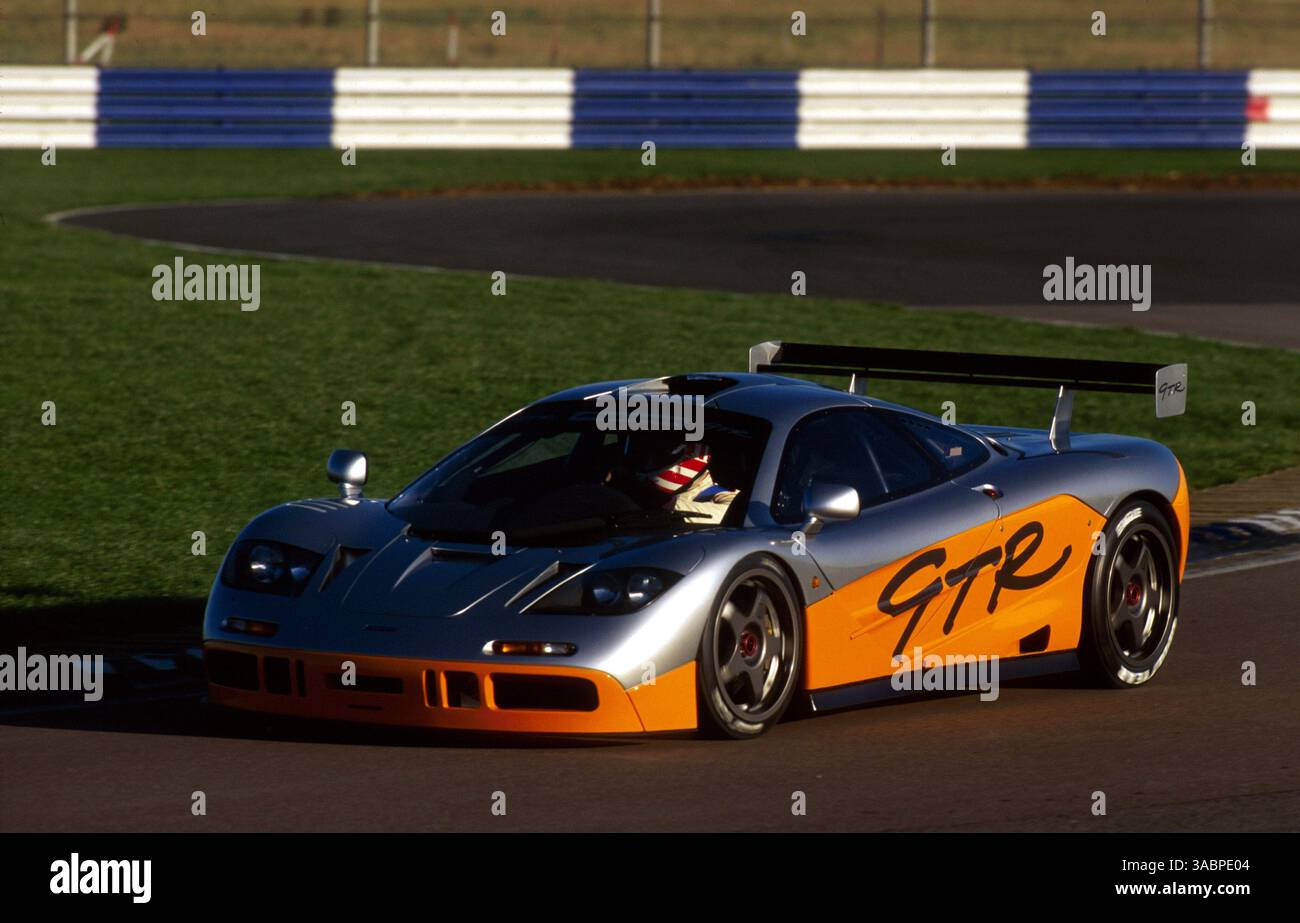 John Nielsen (DEN) tests the McLaren F1 GTR for the first time..McLaren ...