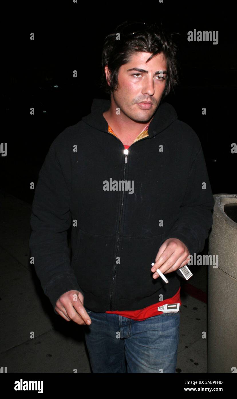 Brandon Davis arrives at Mr Chow to have a dinner with his brother ...