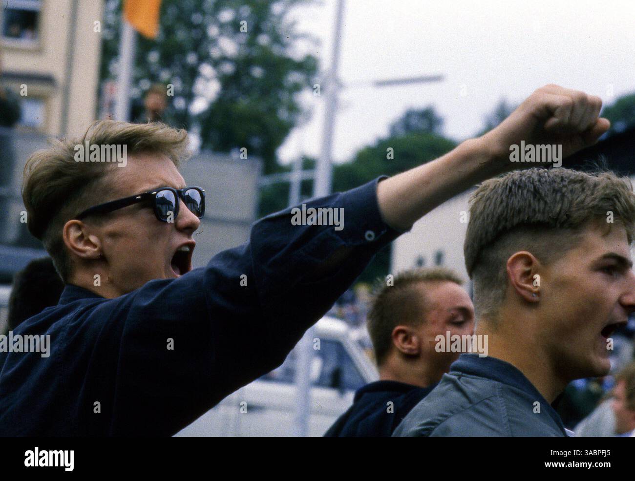 Aug 17, 1990 - Wundsiedel, Germany - On the anniversary of Rudolf Hess ...
