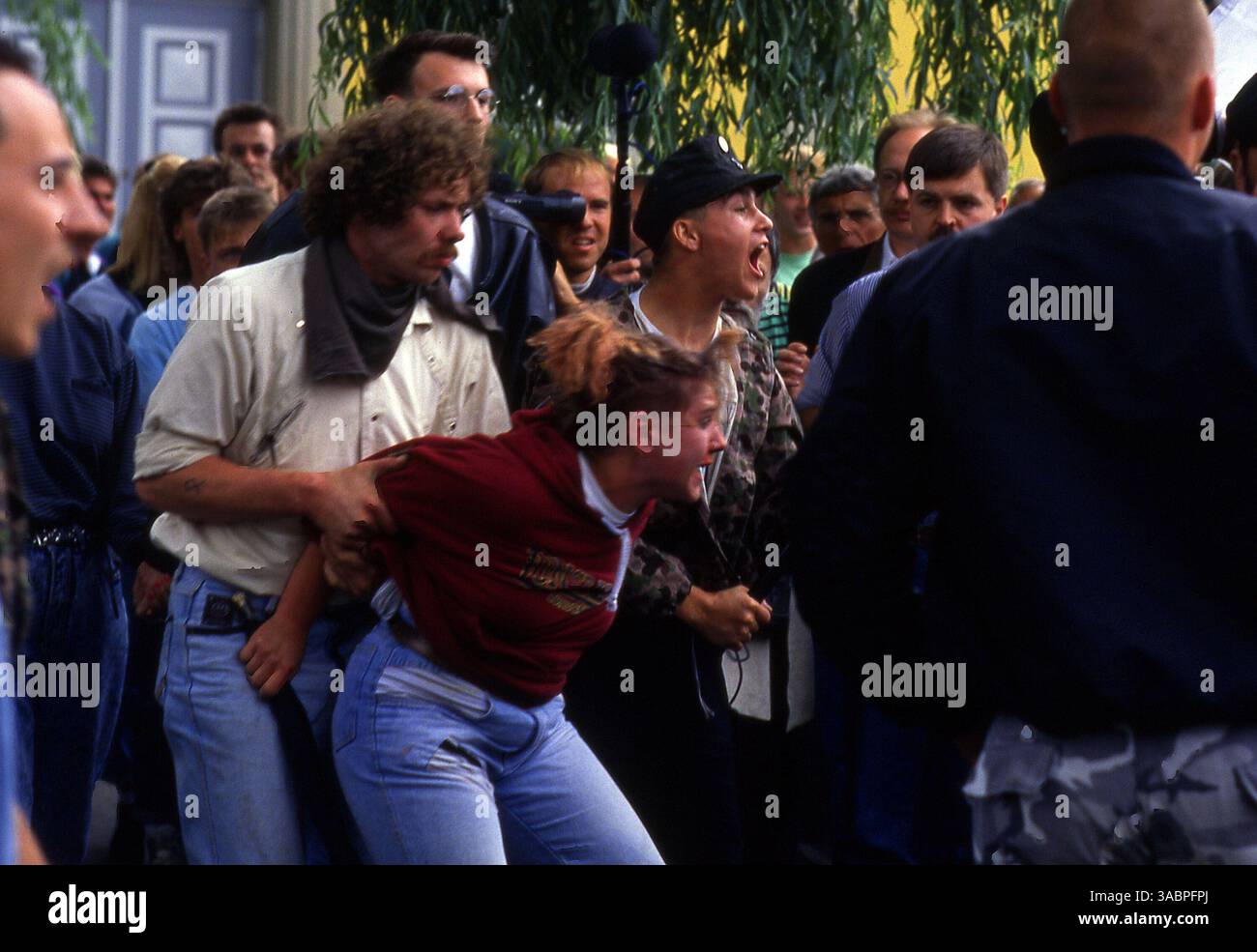 Aug 17, 1990 - Wundsiedel, Germany - On the anniversary of Rudolf Hess ...