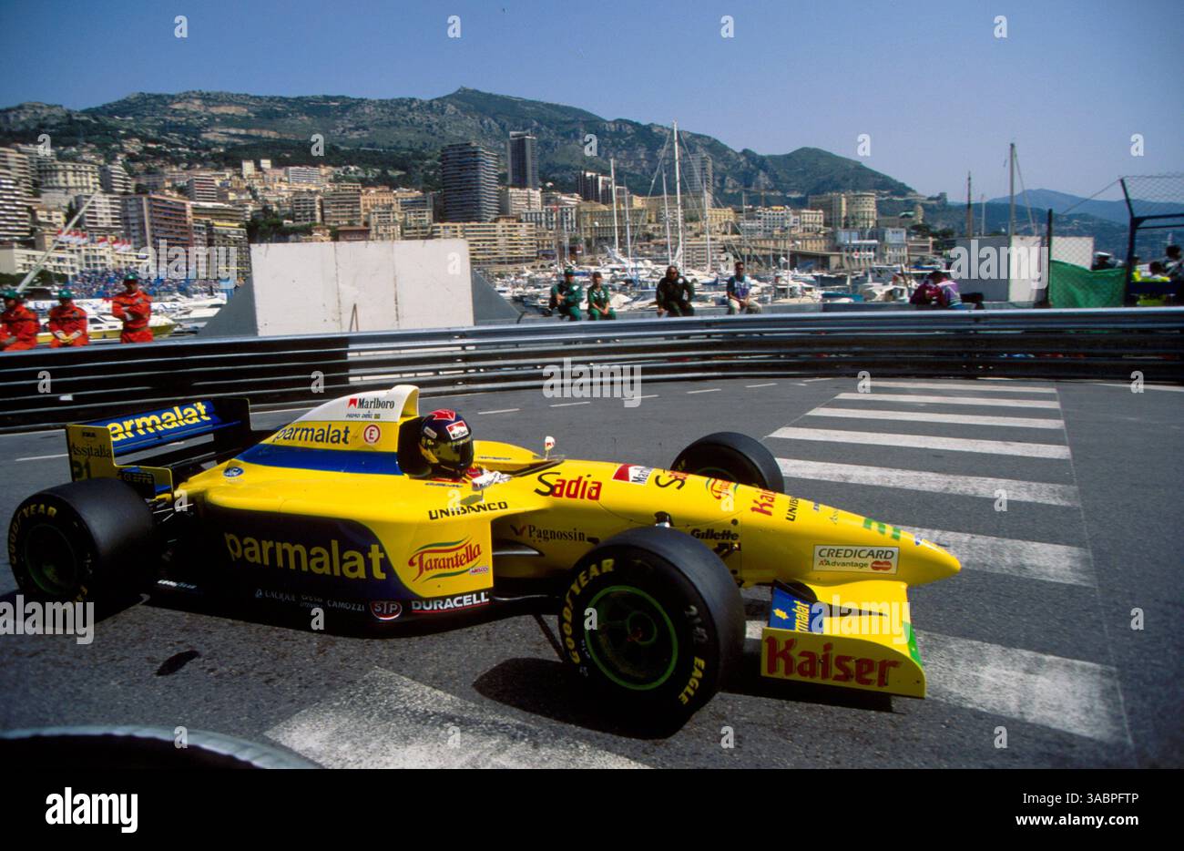 Pedro Diniz (BRA) Forti FG01 Ford..Monaco Grand Prix, Monte Carlo ...