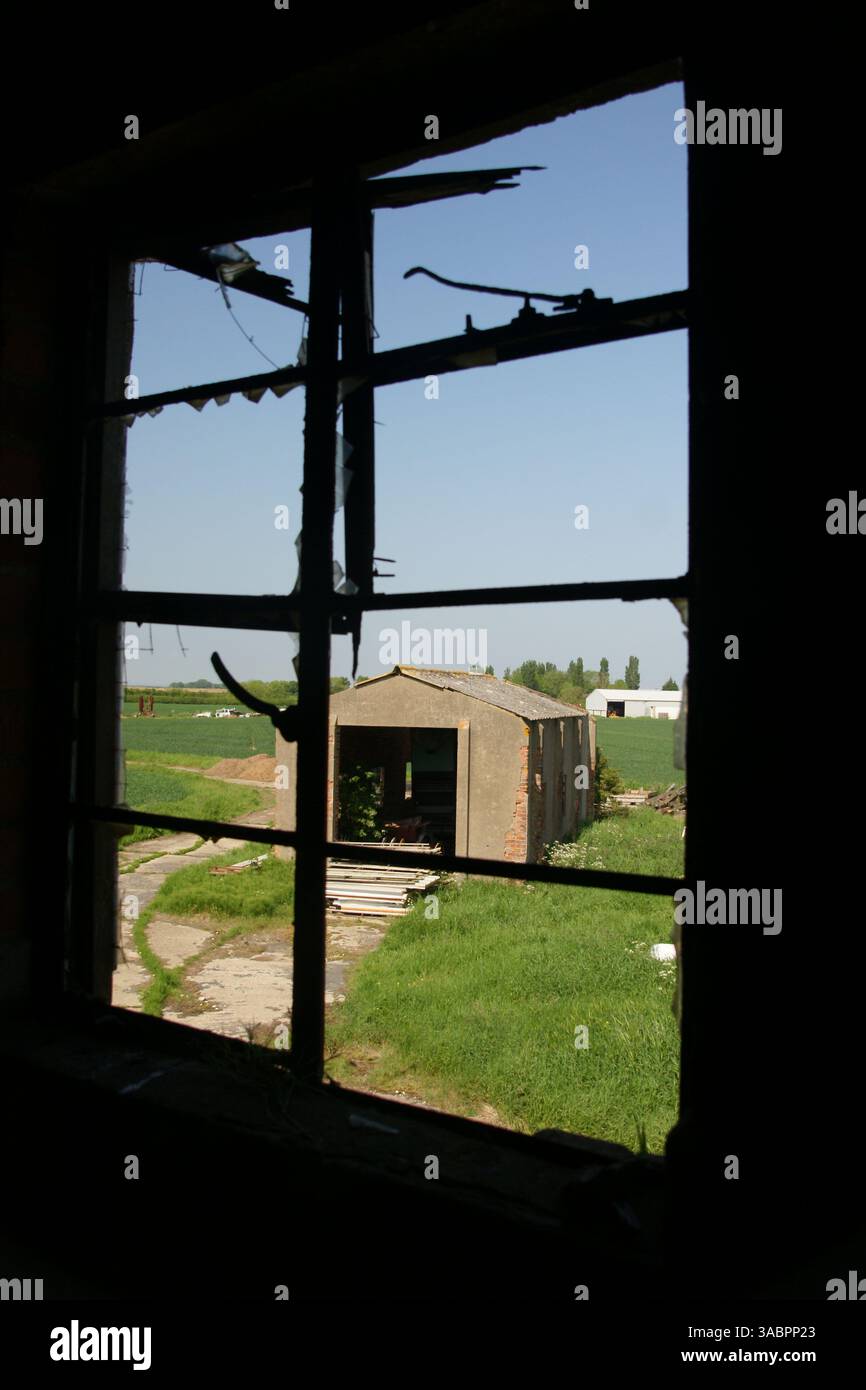 Interior of RAF Catfoss watch office. World war two military airfield ...