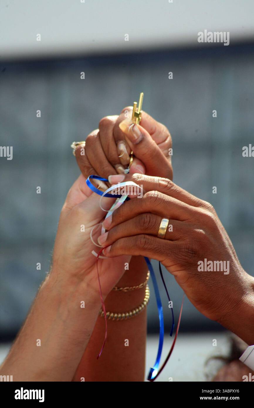 Jul 23, 2007 - Detroit, MI, USA - Hands from left, Pastor Allen ...