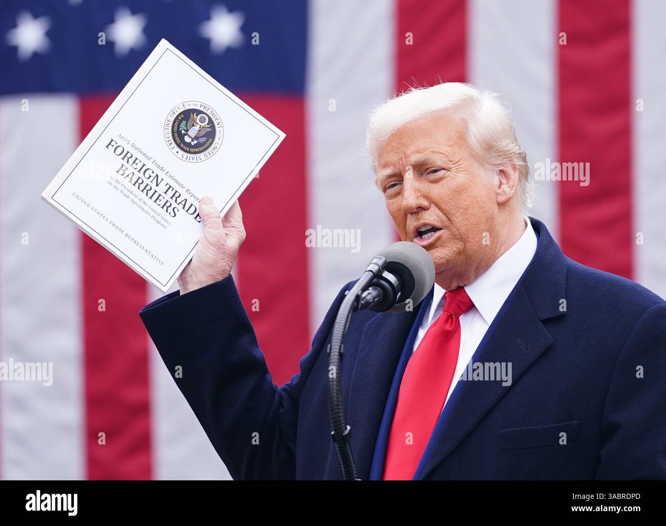 Washington, United States. 02nd Apr, 2025. President Donald Trump ...