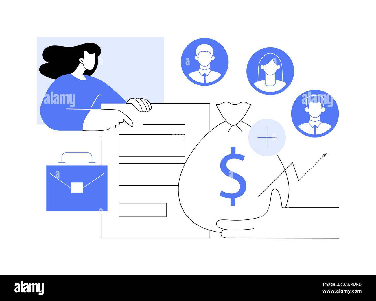 Funding rounds isolated cartoon vector illustrations Stock Vector Image ...